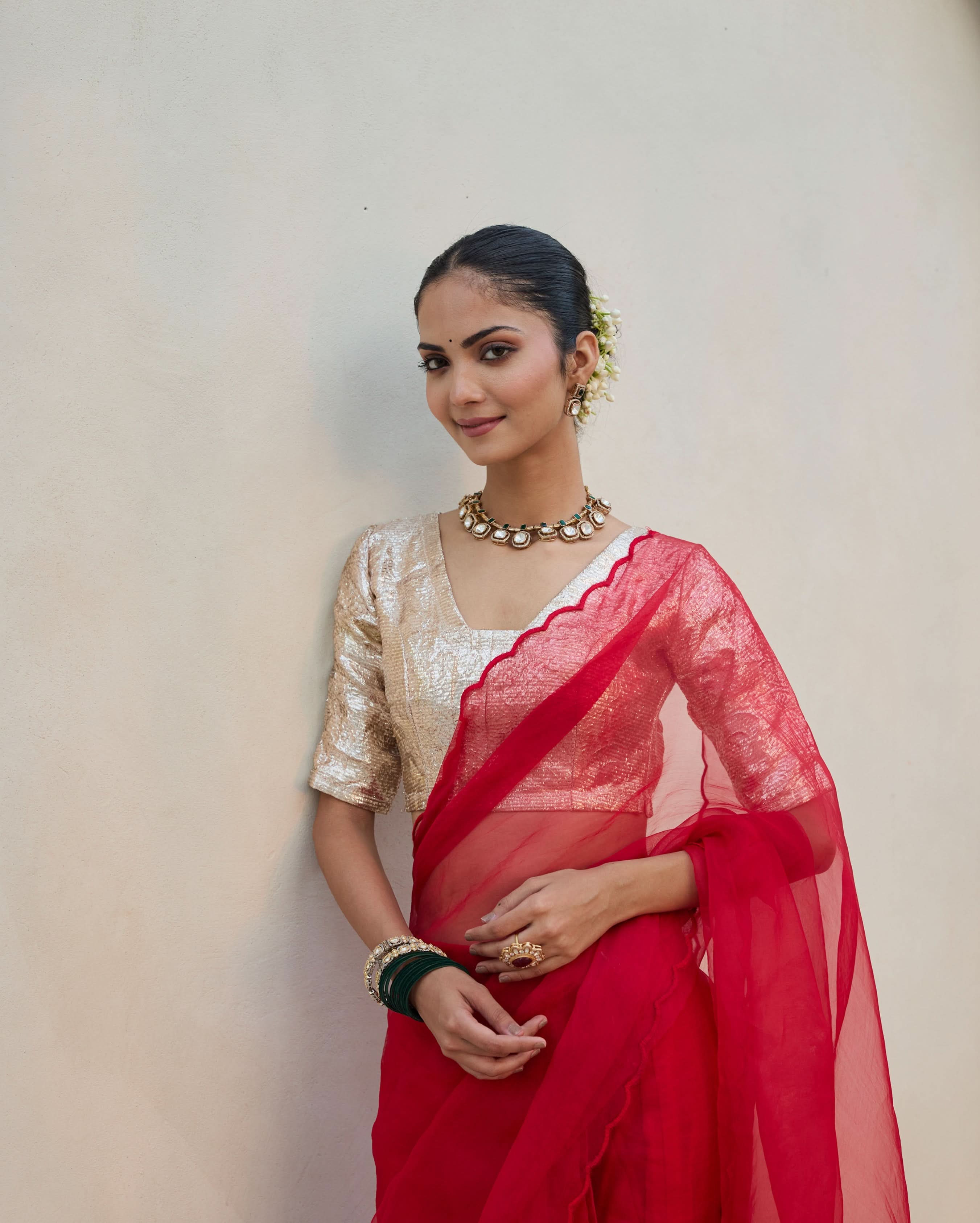 Shop Mystic Silver Gota Blouse for Women Online in India at Aachho