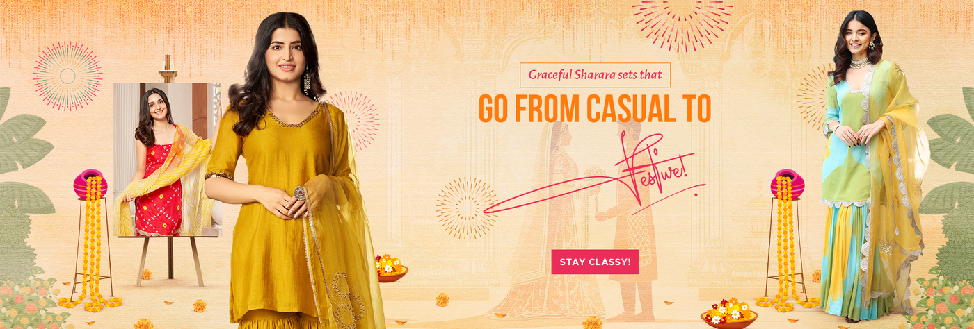 Ethnic Wear - Buy Indian Ethnic Wear for Women & Girls Online - Aachho