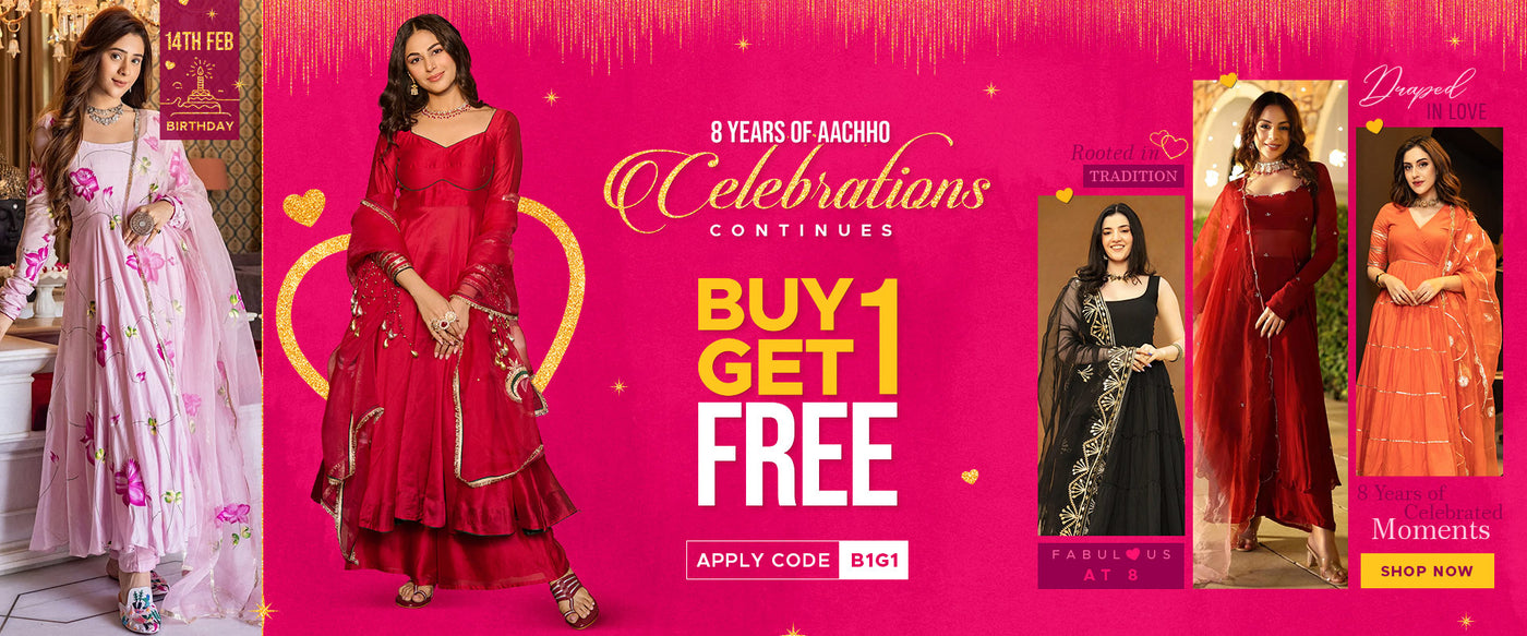 Ethnic Wear - Buy Indian Ethnic Wear for Women & Girls Online - Aachho