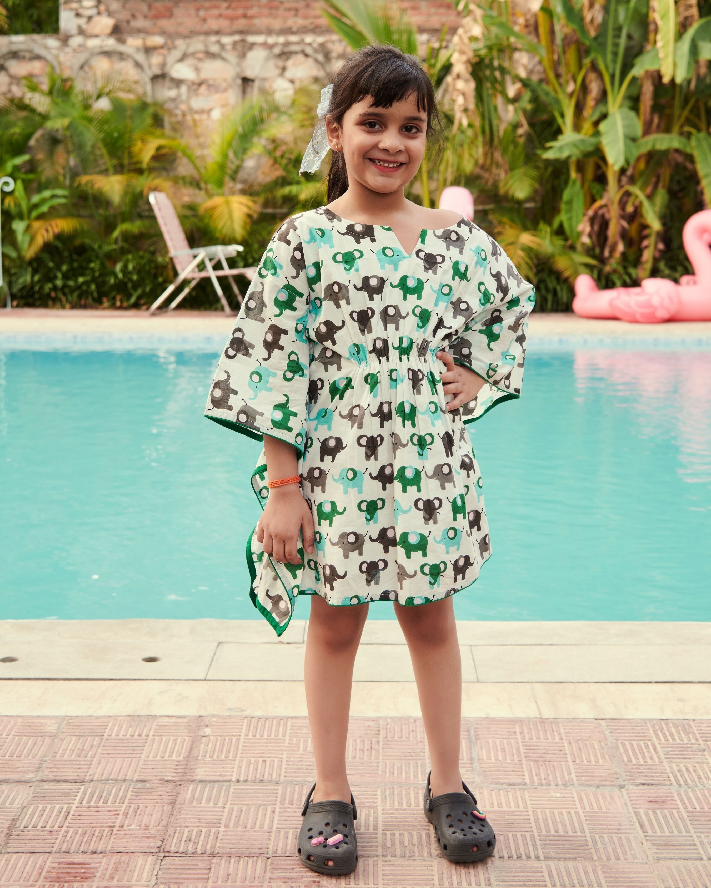 Shop Wade Cotton Kaftan Dresses for Girls online in India at Aachho